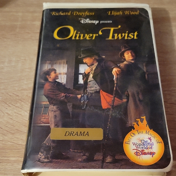 Disney | Media | Disney Oliver Twist Drama Vhs With Black And Gold ...